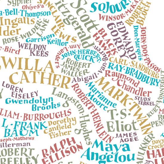 USA Literary Map – The Literary Gift Company